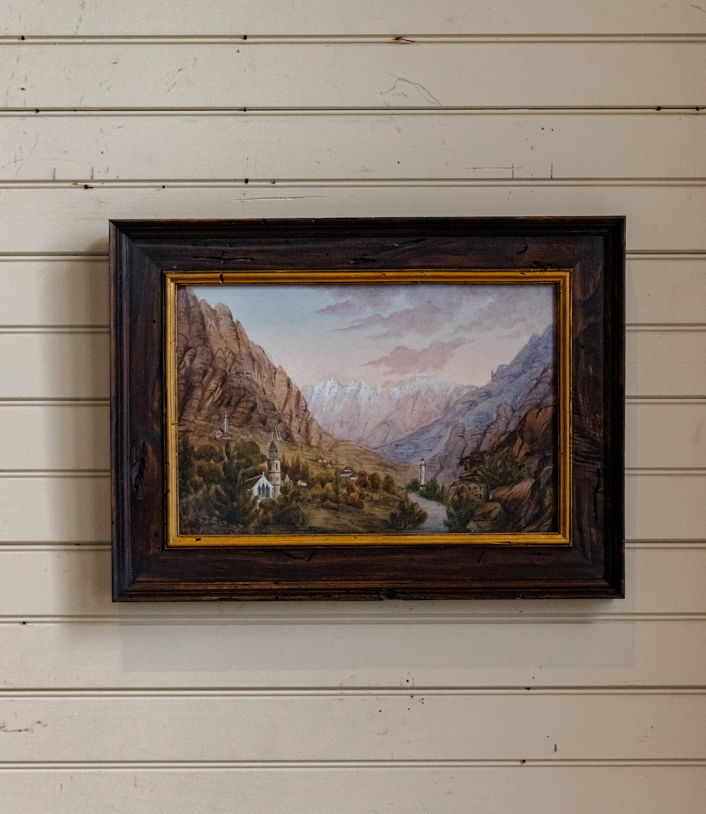 Alpine View with Church Towers – Studio Grist